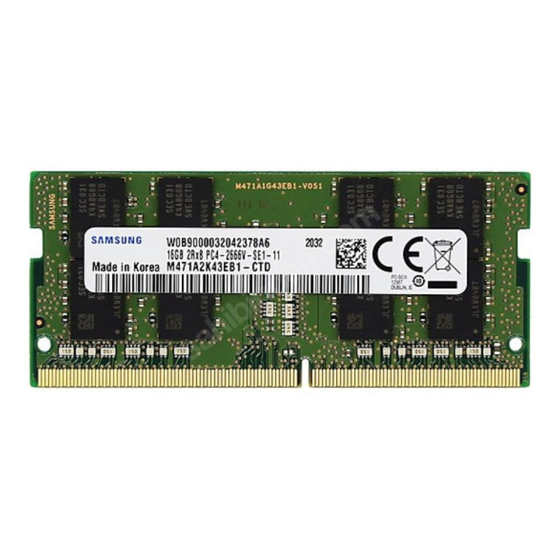 Memoria RAM Samsung 16GB DDR4 PC4 SODIMM 1.2V 2666MHz (M471A2K43CB1-CTD), A+
